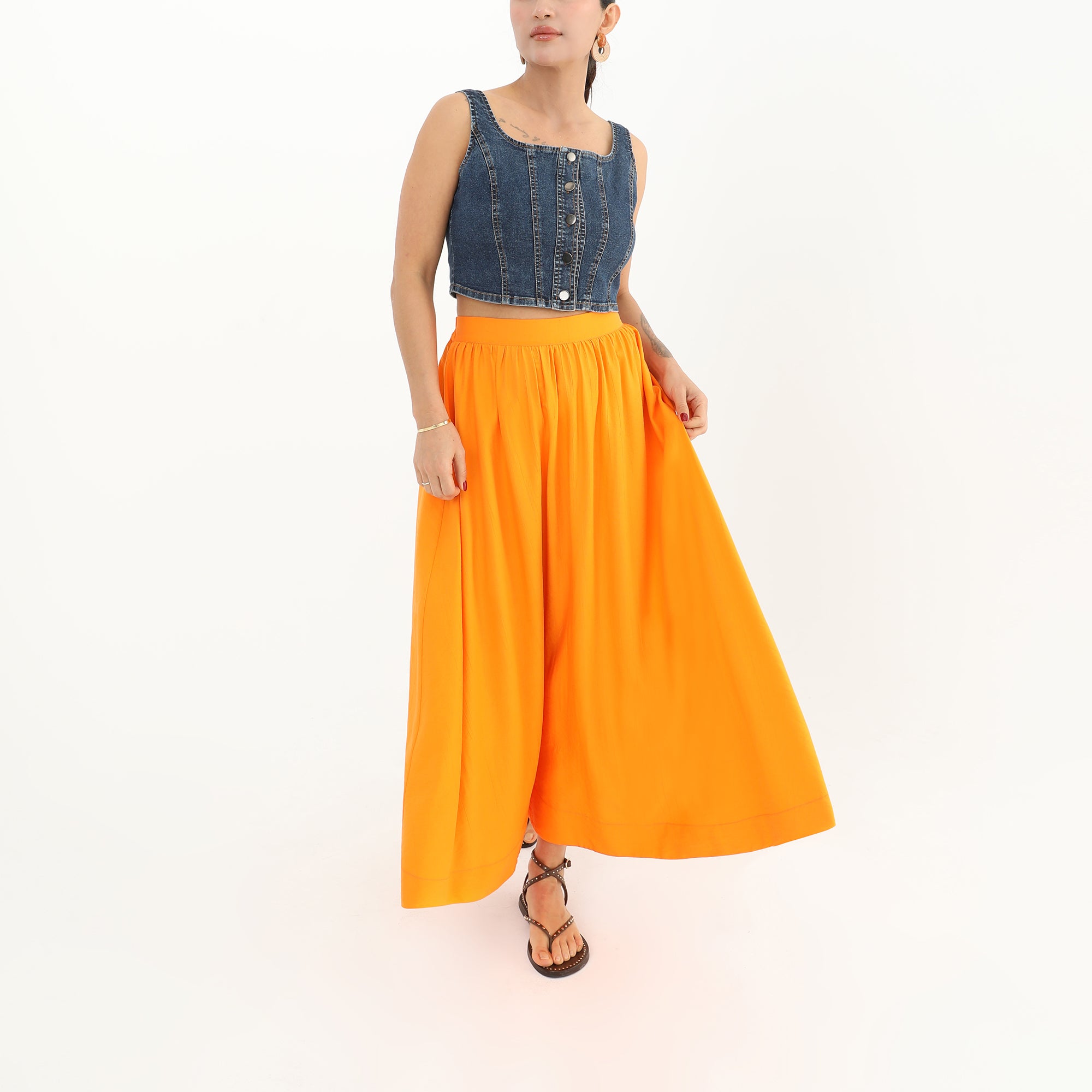 Waffle Pull On Maxi Skirt 60529 – SoulofMu
